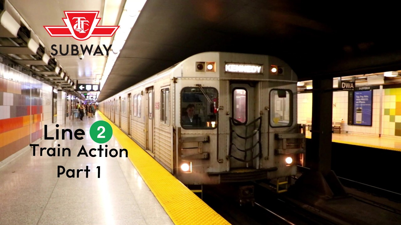 TTC Toronto Subway Line 2 Bombardier T1 Action (Part 1) - YouTube