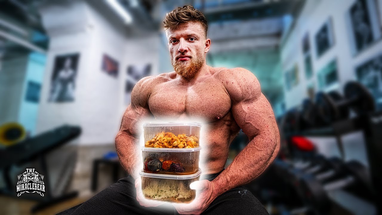 Wirklich ALLES, was ein Profi - Bodybuilder am Tag isst! 07:00 - 00:00 ...