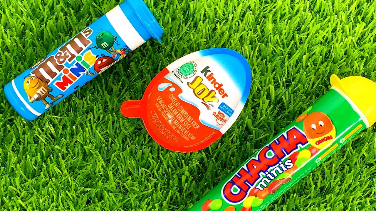 Yummy Chocolate Candy Opening ASMR 🍫 M&M's, Kinder Joy, Chacha Minis ...