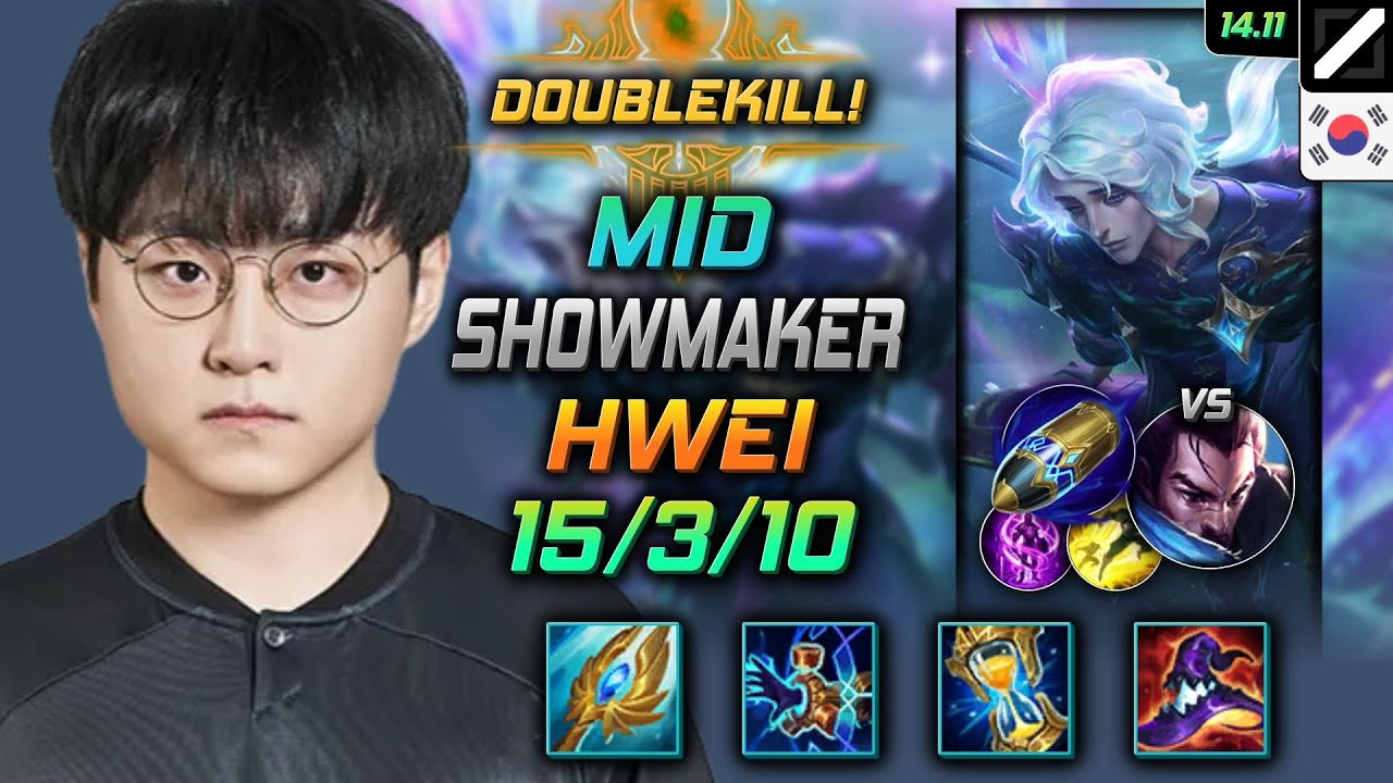Hwei Mid Build ShowMaker Seraph's Embrace First Strike - LOL KR ...