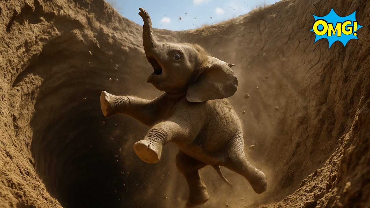 Wildlife Rescue Baby Elephant Stuck in Mud After Torrential Rain in ...
