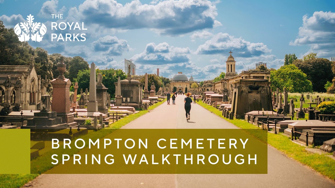 Brompton Cemetery in London spring walkthrough | The Royal Parks - YouTube