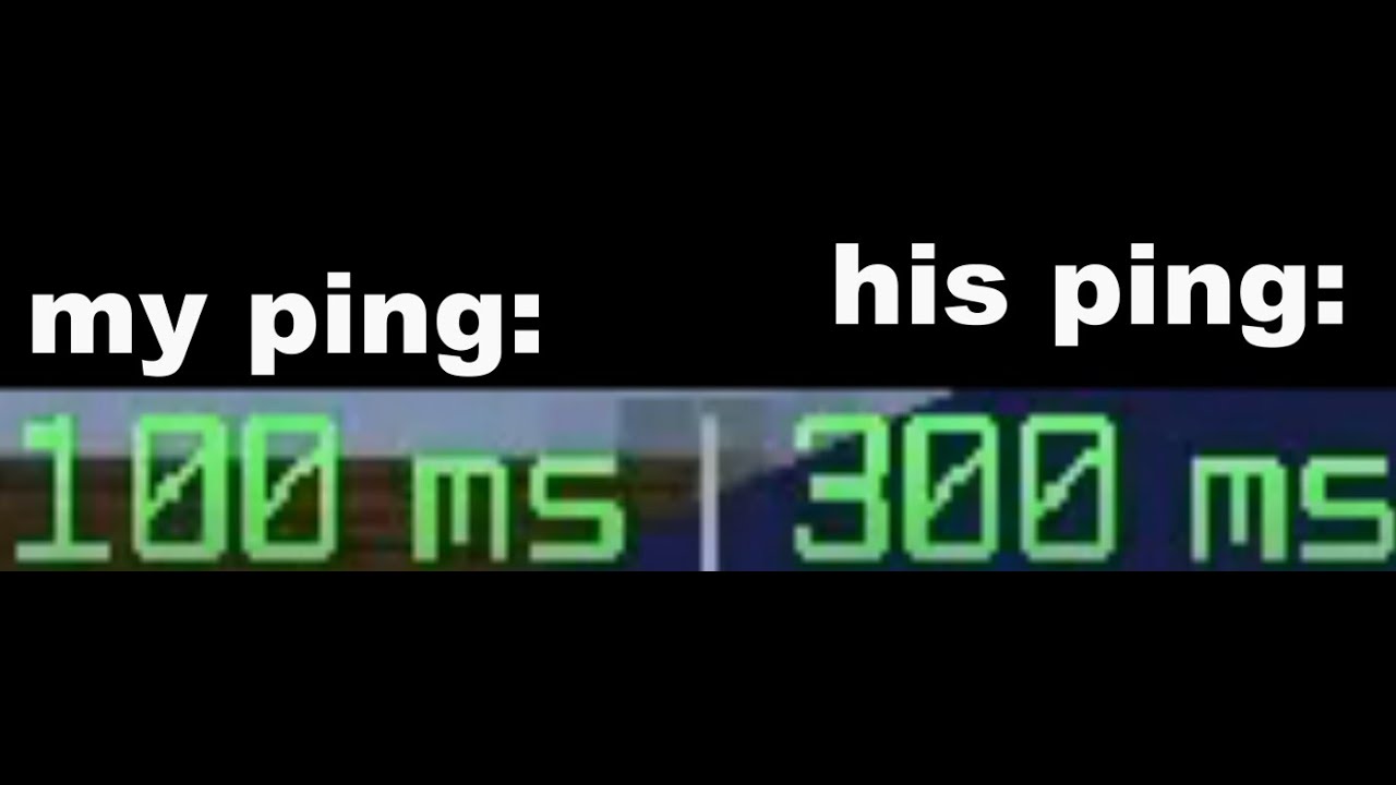 100 ms vs 300 ms ping - YouTube