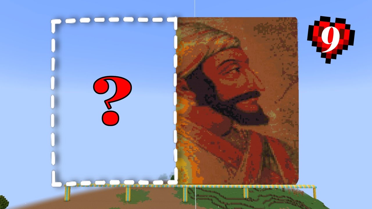 I Built SHREE CHATRAPATI SHIVAJI MAHARAJ PIXEL ART In Minecraft ...
