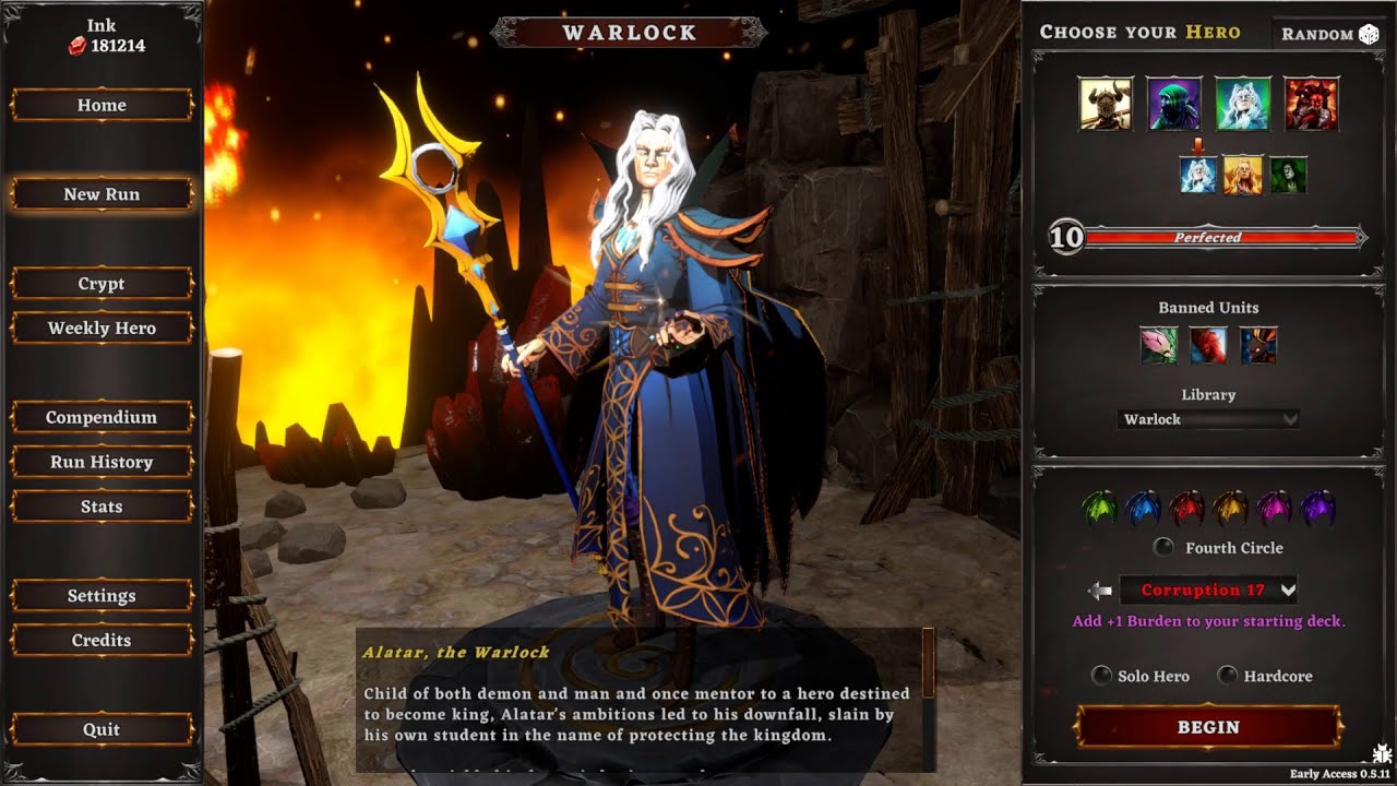 Ink is playing Hadean Tactics - Warlock (Necromancer) Corruption at ...
