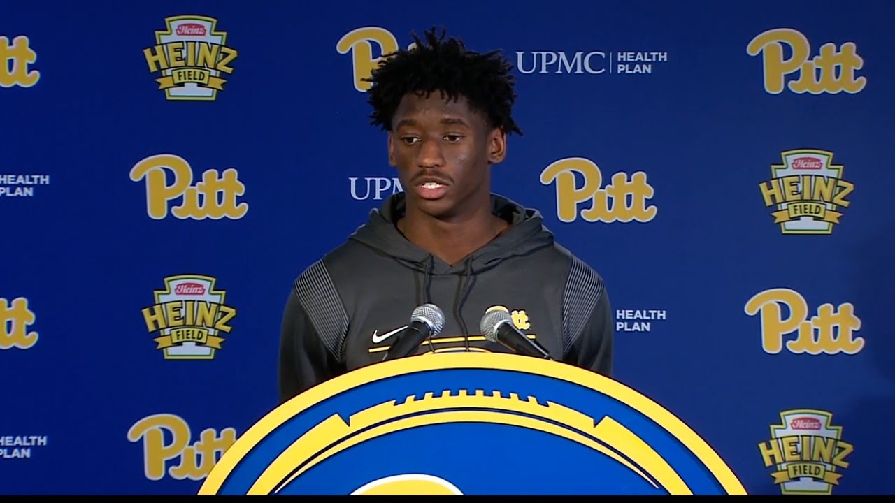 Pitt Football | Postgame vs. Miami | Jordan Addison - YouTube