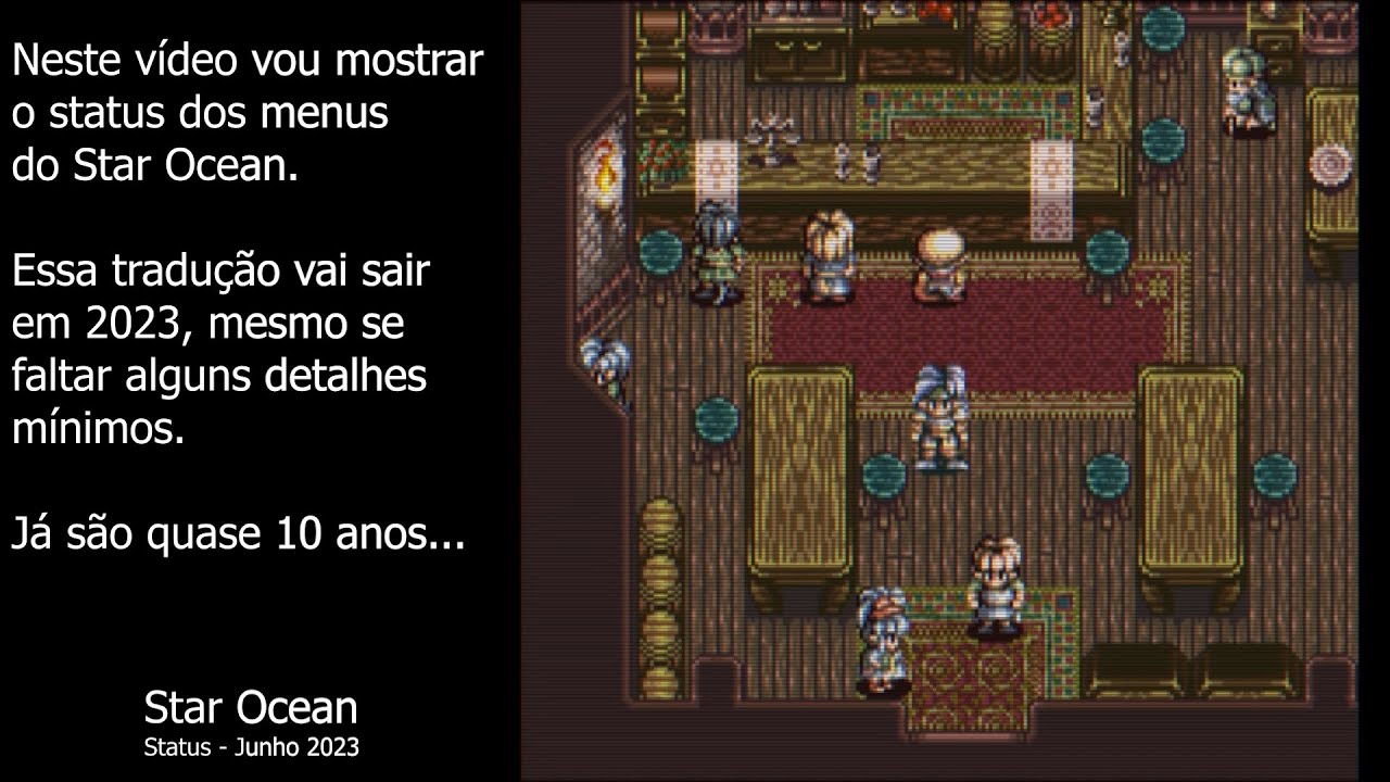 Star Ocean Snes em Português - Menus Pré Lançamento - YouTube