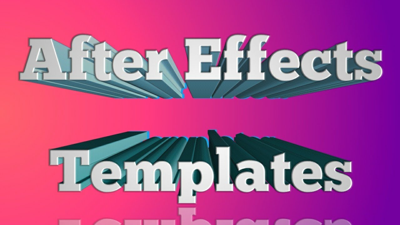 After Effects Templates Sample | New Idea After Effect | after effect ...
