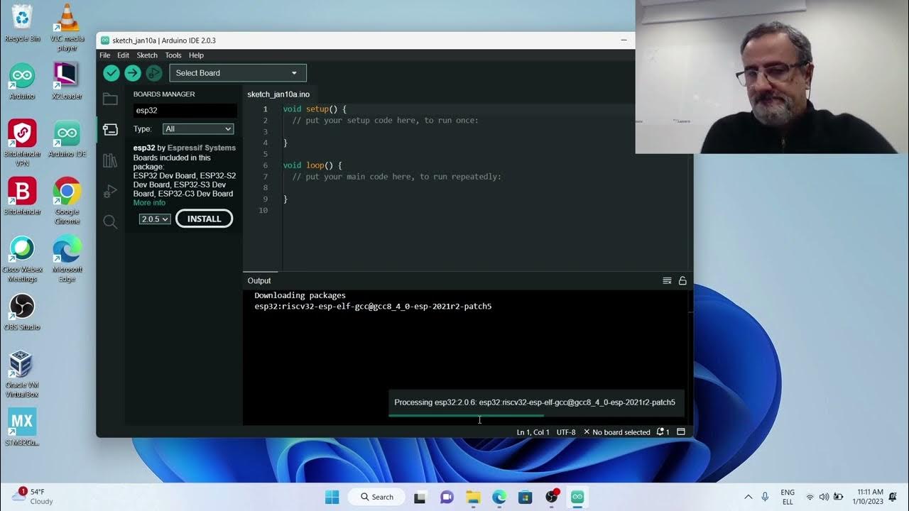 Setup Arduino IDE and support for ESP32 - YouTube