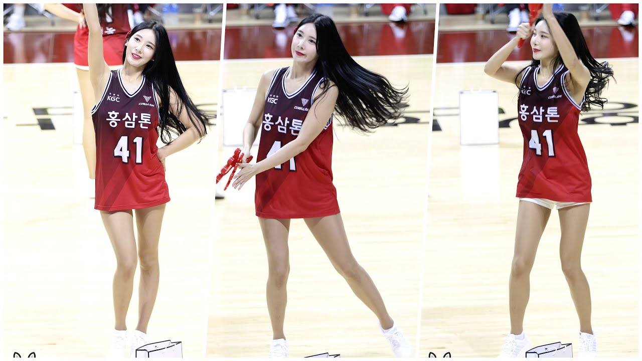 4K)원민주 치어리더(Won Min-Ju) 직캠 '맨발의청춘' @남자농구(안양KGC)/230211/By 쵸리(Chori) - YouTube