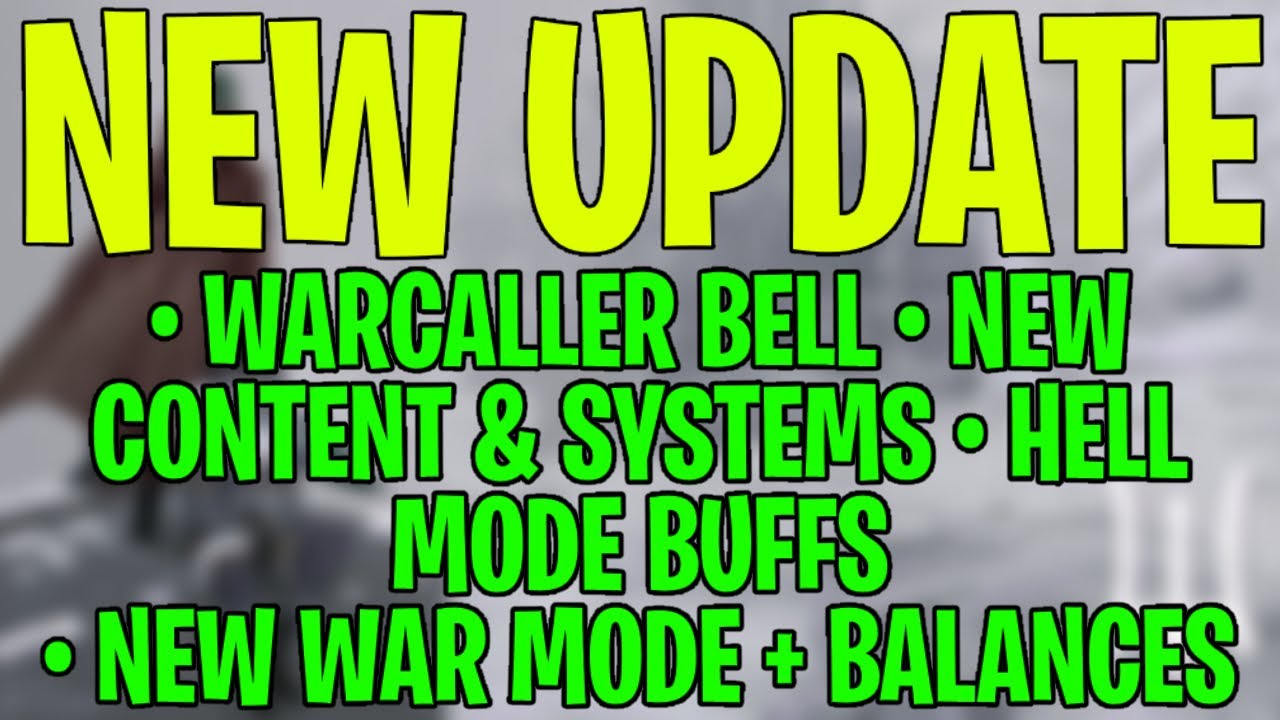 NEW DEEPWOKEN UPDATE (WAR MODE SERVERS, WARCHESTS, NEW GREATHAMMER ...
