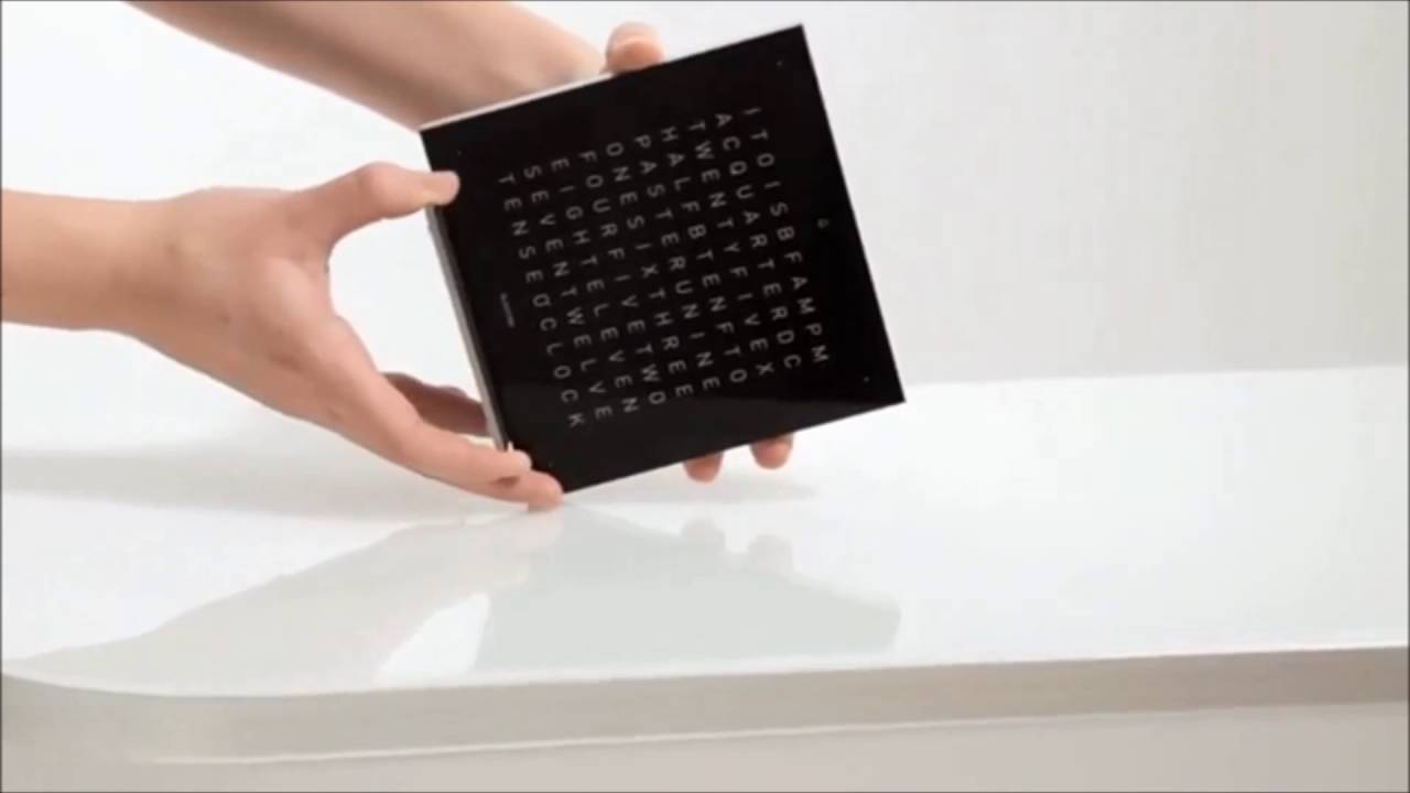 QlockTWO Touch HD - YouTube