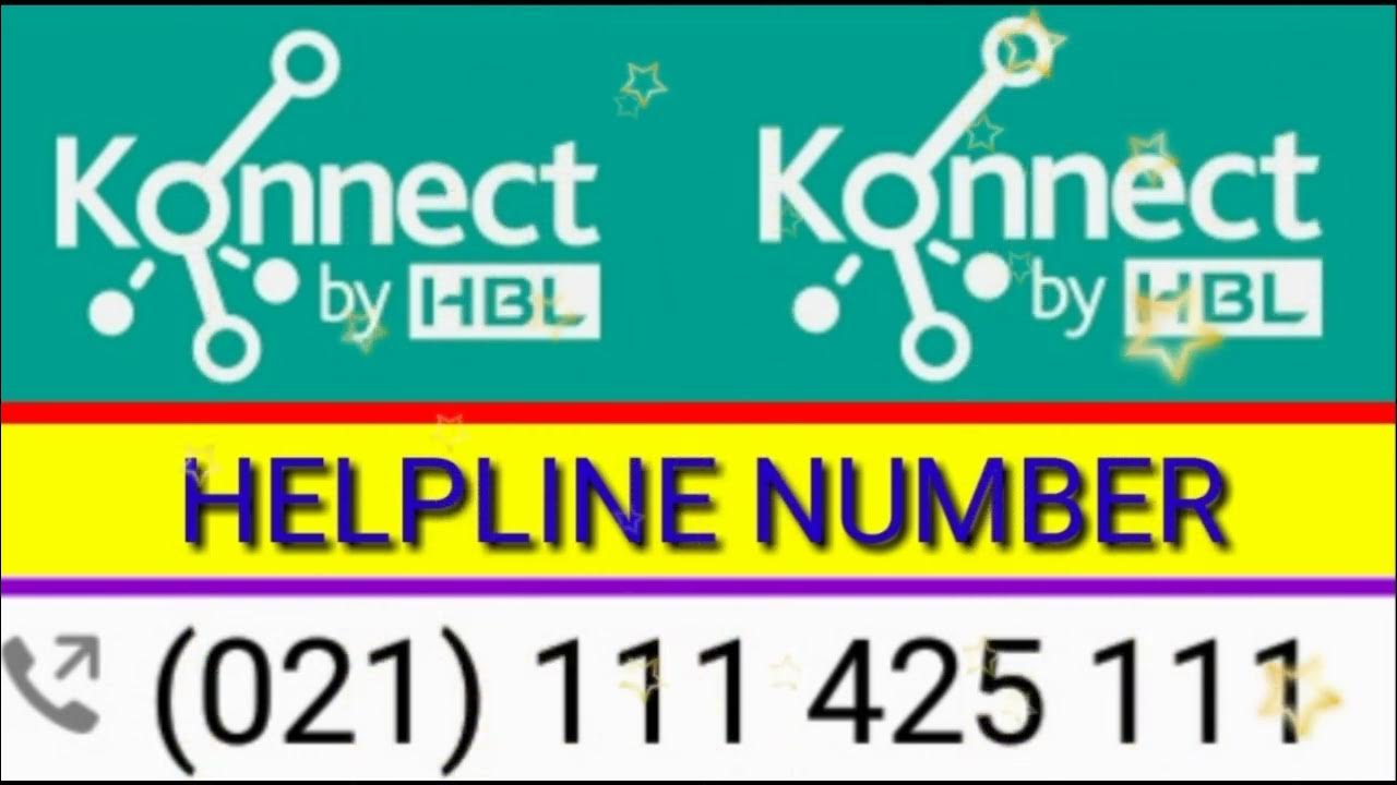 Konnect by hbl helpline number #bank #helping #konnect #hbl #hblkonnect #banks #banking # ...