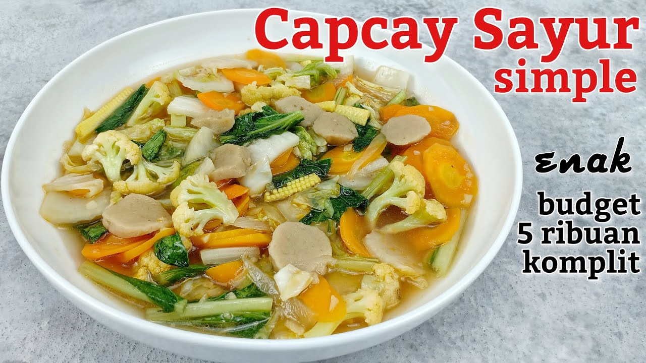 Capcay Sayur Simple, Cuma 5 Ribu !! - YouTube