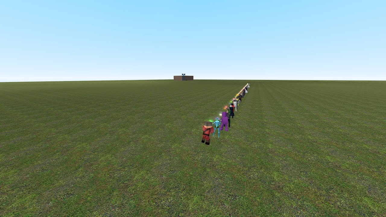 Gmod lambada players in a big field. Big flatgrass E13 - YouTube