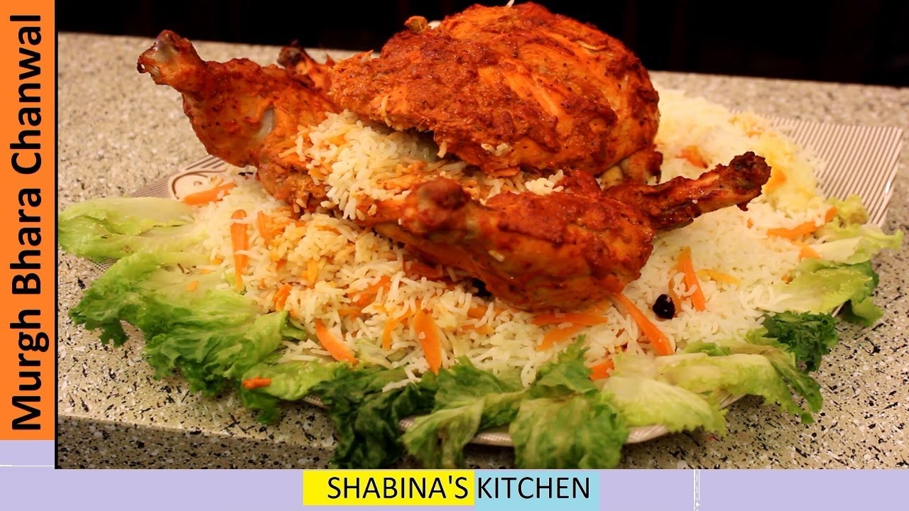 Murgh Bhara Chawal / Chicken chargha Stuffed with Rice - YouTube