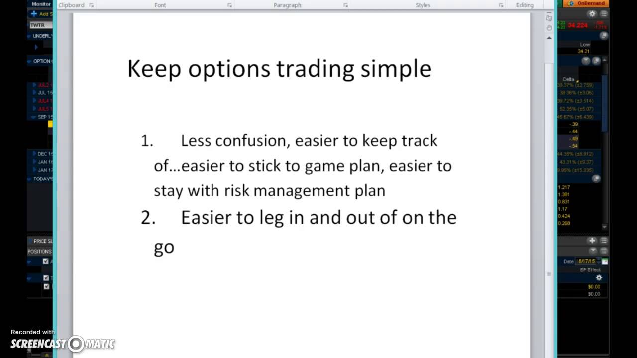3 Reasons to keep options trading simple - YouTube