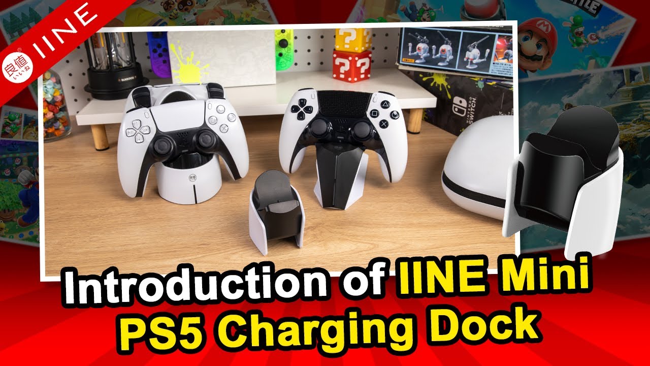 Introduction of IINE Mini PS5 Controller Charging Dock🤩🌈 - YouTube