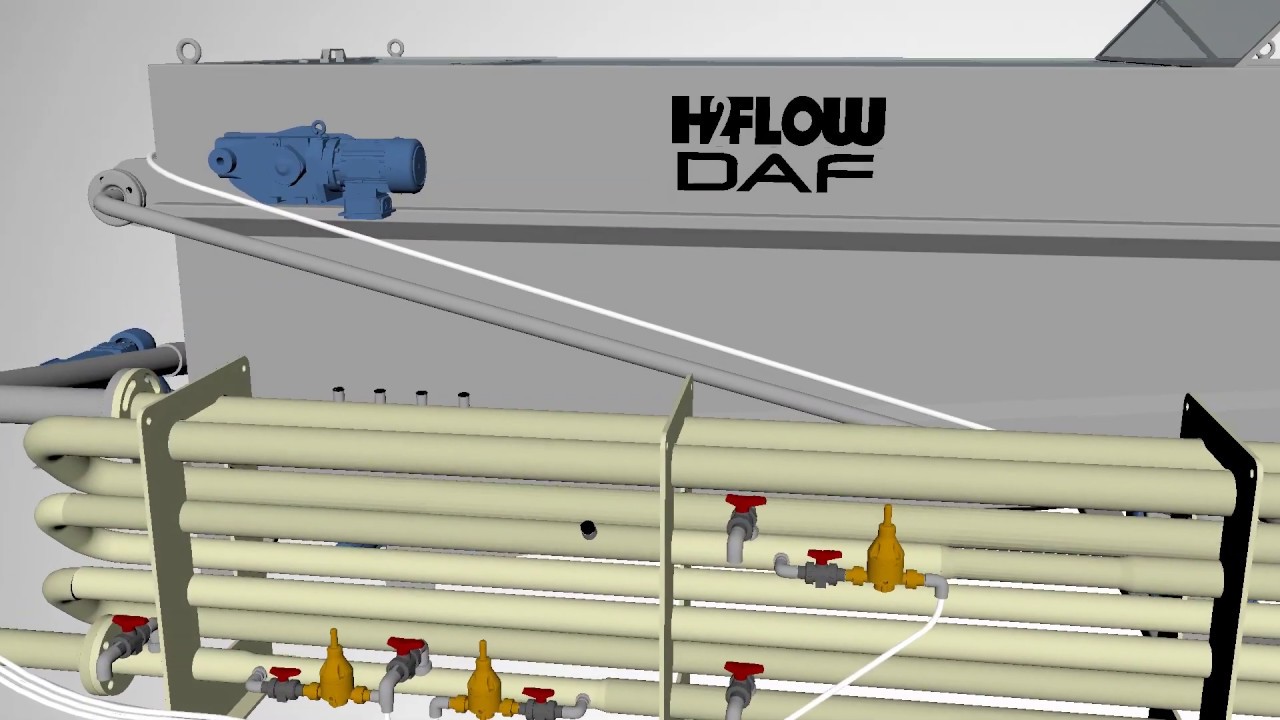 Dissolved Air Flotation Unit & Pipe Flocculator - YouTube