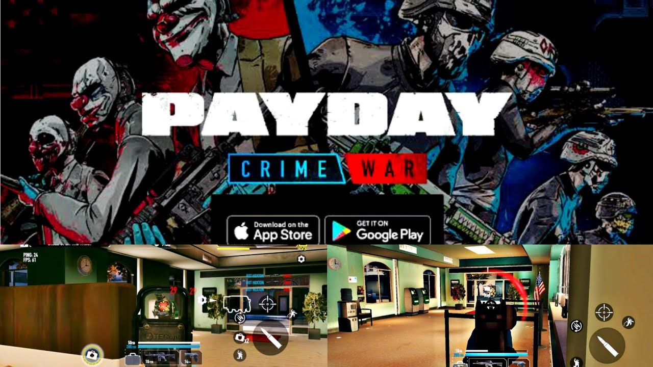 PAYDAY Mobile | Payday Crime War Walkthrough Heist 1 gameplay - YouTube