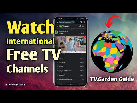 Watch International TV Channels Free | TV.Garden Guide #androidtips #livestream  #maniktech #Livetv