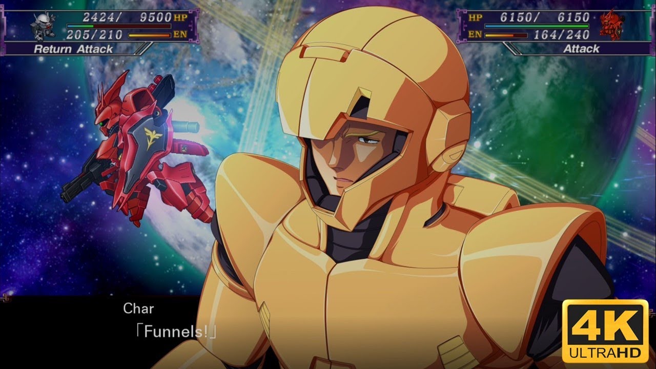 SRW X (4K) : Sazabi All Attacks / Char Aznable - YouTube