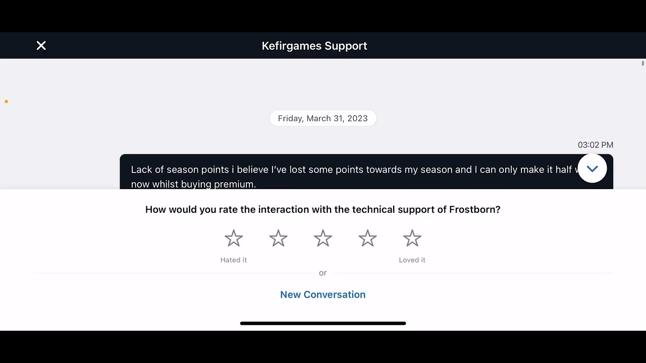 Frostborn in this video, I explain the status of my account to Kafir ...