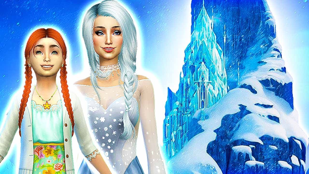 ELSA & ANNA RUNAWAY TO THE ICE CASTLE!⛄ Sims 4 Disney Princess MERMAIDS ...