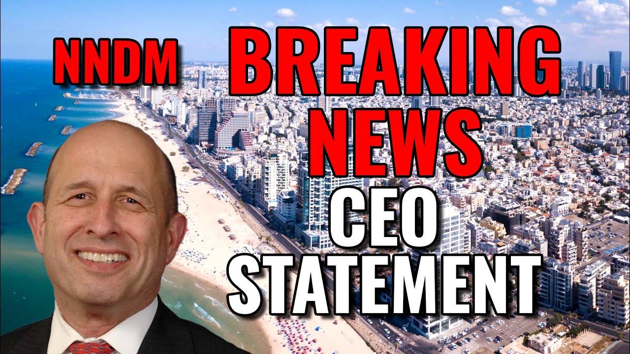 BREAKING NEWS | A Statement from the CEO of NNDM Stock | Yoav Stern ...