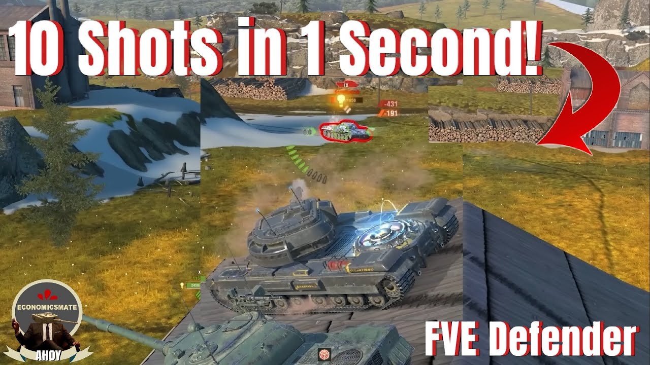 THIS NEW TANK SHOOTS 10 ROUNDS IN 1 SECOND! FVE DEFENDER! - YouTube