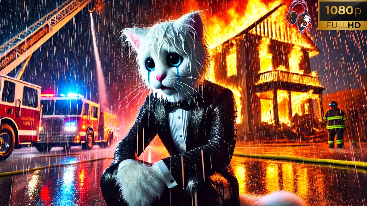 Kitten's new House Turned into Big Fire 🔥 | Cat Story 😺 - YouTube