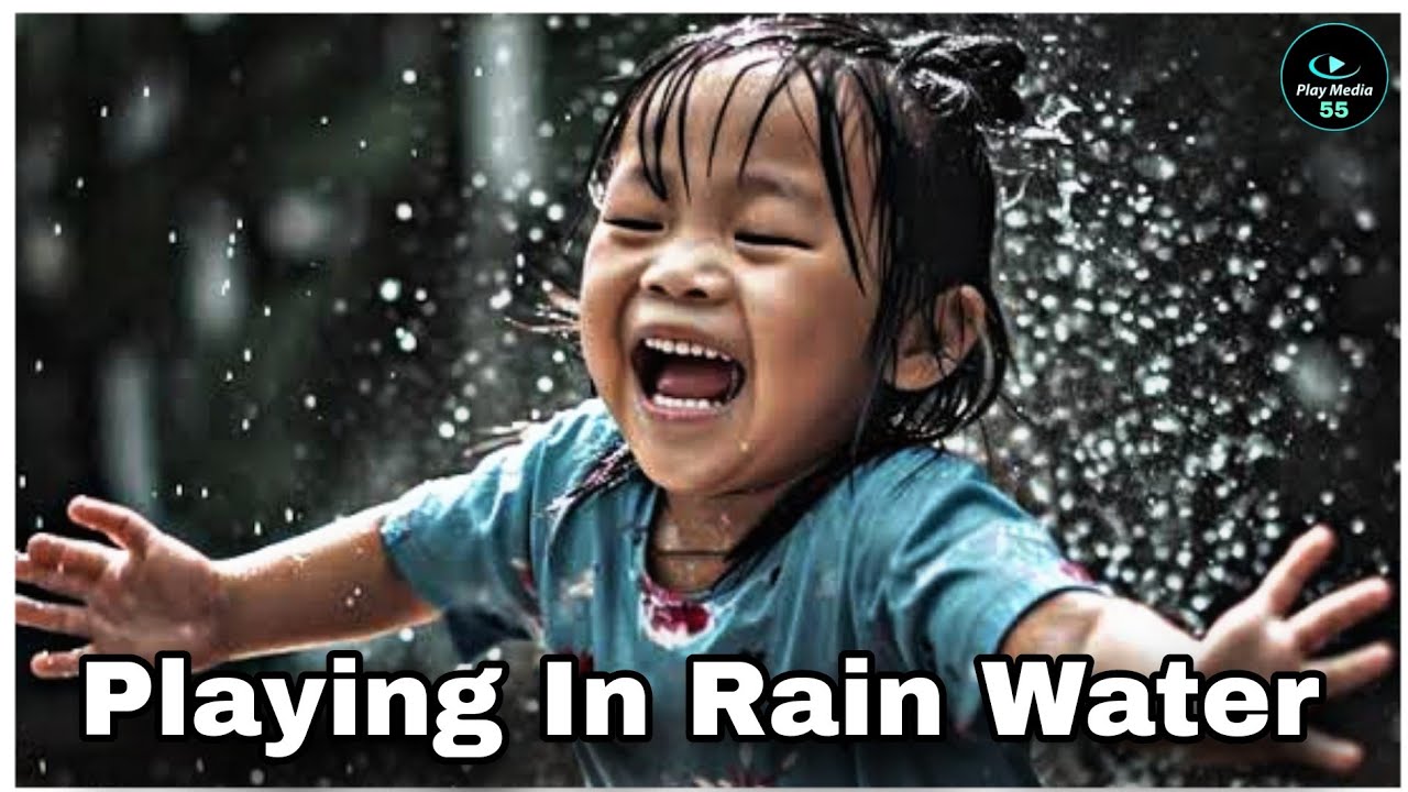 Children Playing In Rain Water | Rain | Children | Rain Song | Rain ...