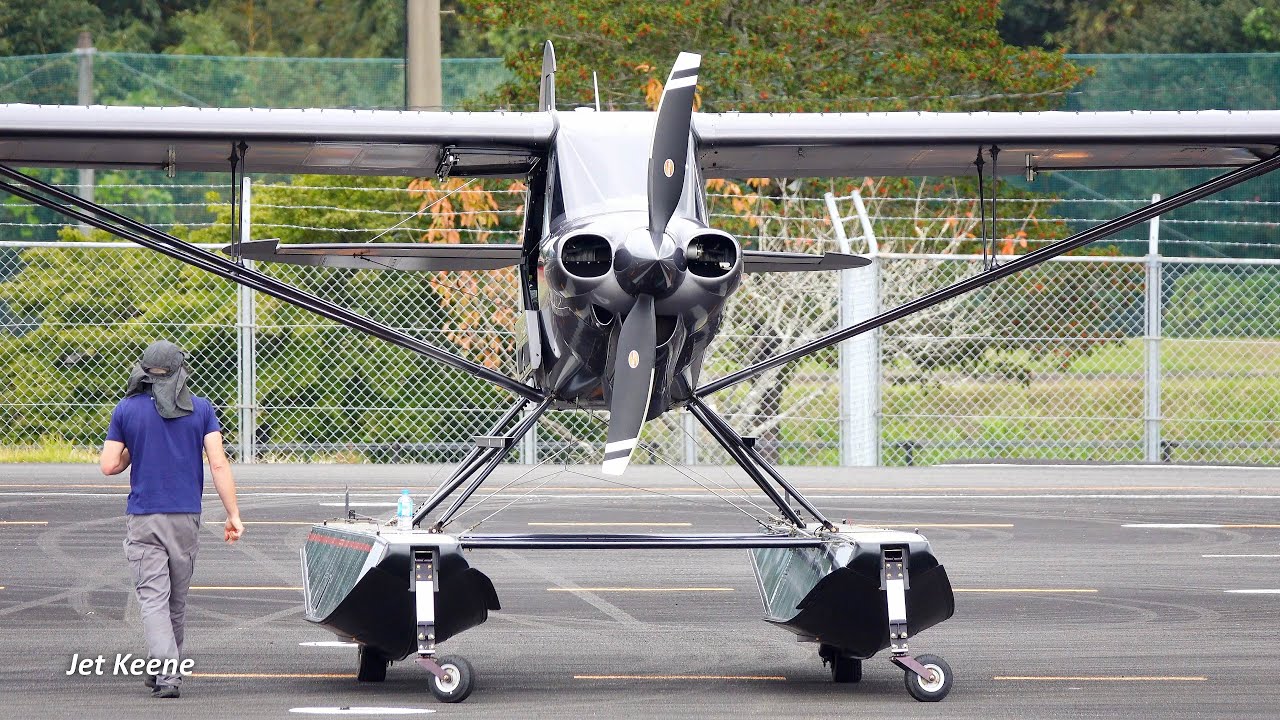 CubCrafters CC19-180 XCub Amphibian Seaplane Takeoff from Runway @ Oita ...