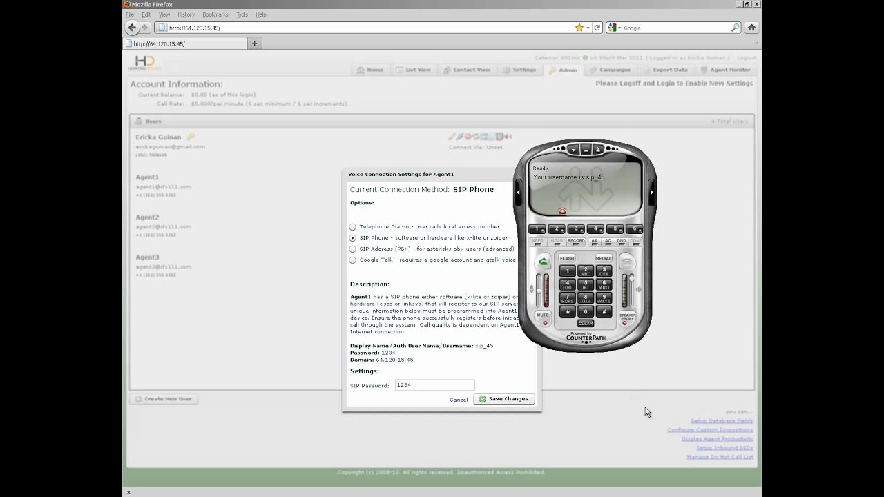 Configuring Xlite for the Predictive Dialer Old X-Lite - YouTube