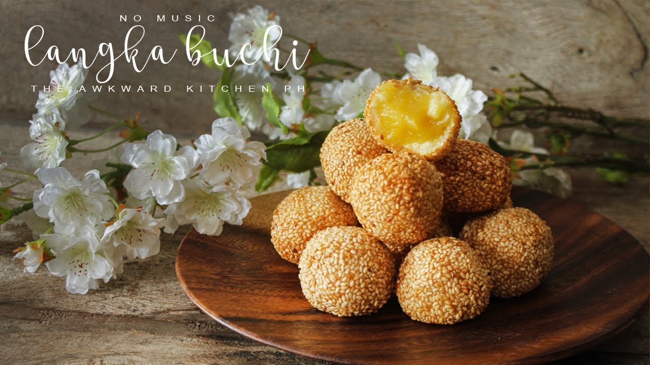 *NO MUSIC* Langka Buchi | Filipino Fried Sesame Balls with Sweetened ...