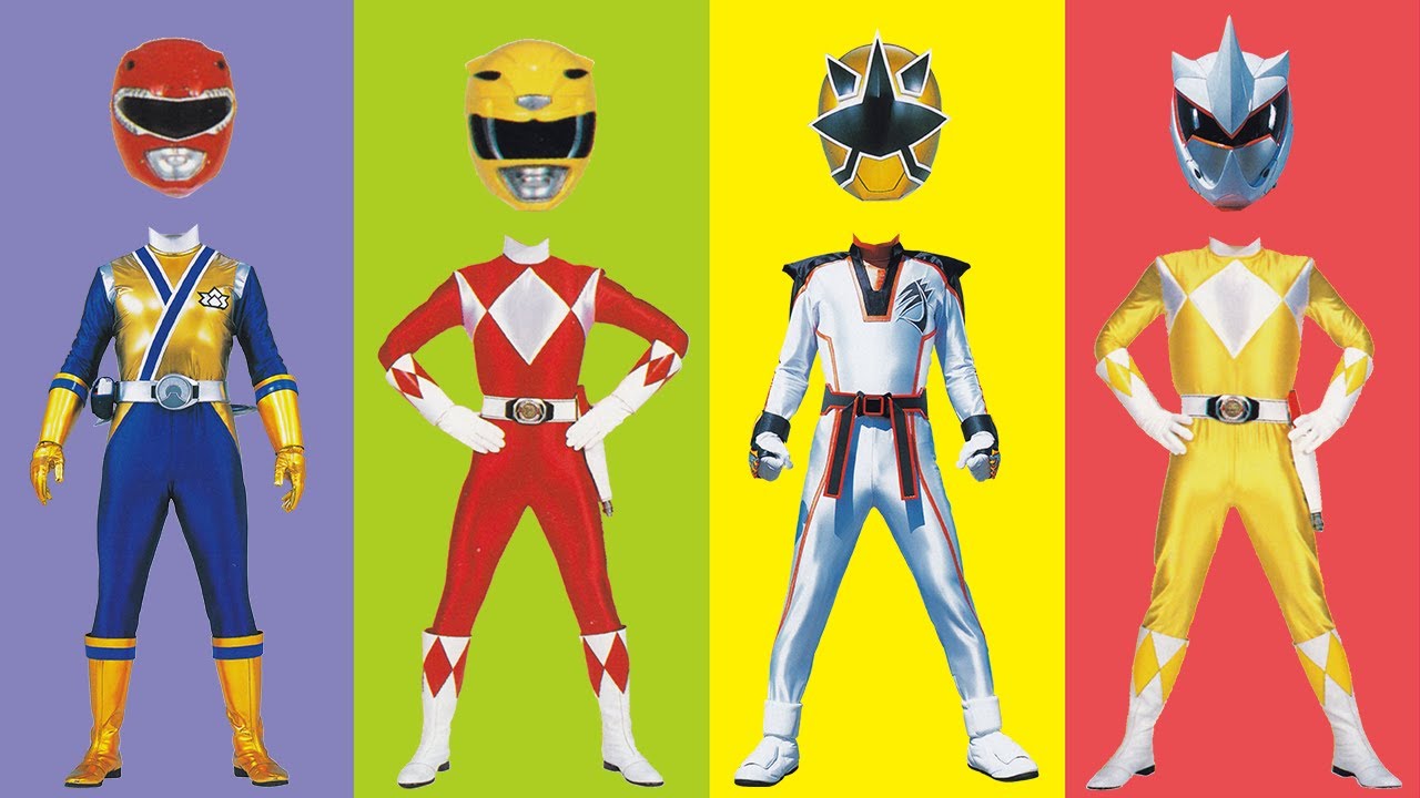 Wrong Heads Power Rangers Finger Family Song Nursery Rhymes | Super ...