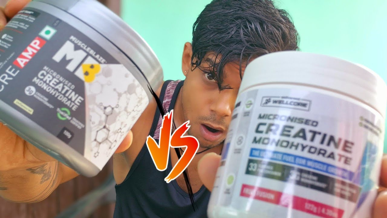 MuscleBlaze Micronised Creatine Monohydrate Vs Wellcore Creatine | Honest Review Video After Use ...