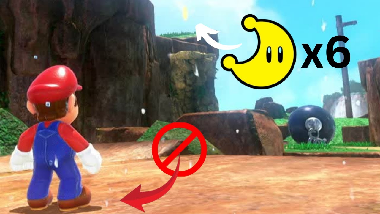 6 MOONS Without Touching the Ground!? (Cascade Kingdom) - YouTube