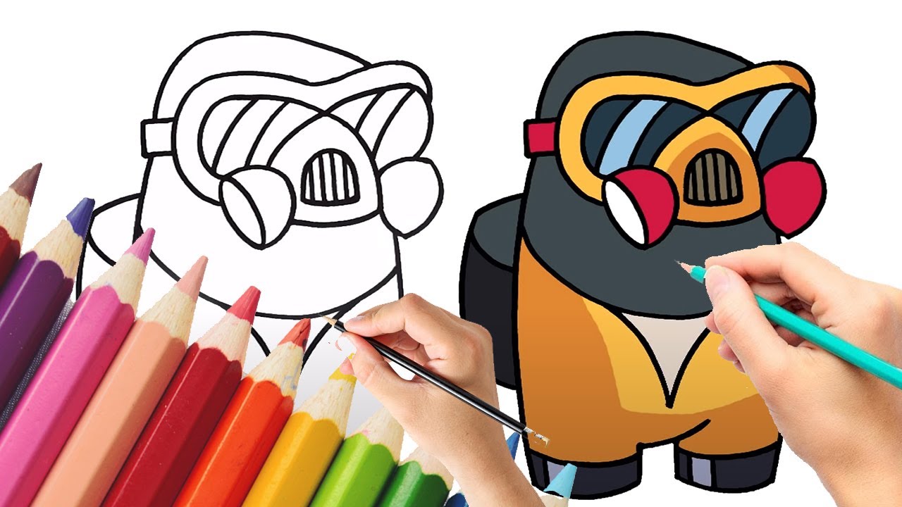 How To Draw Among Us | Hazmat Crewmate - YouTube