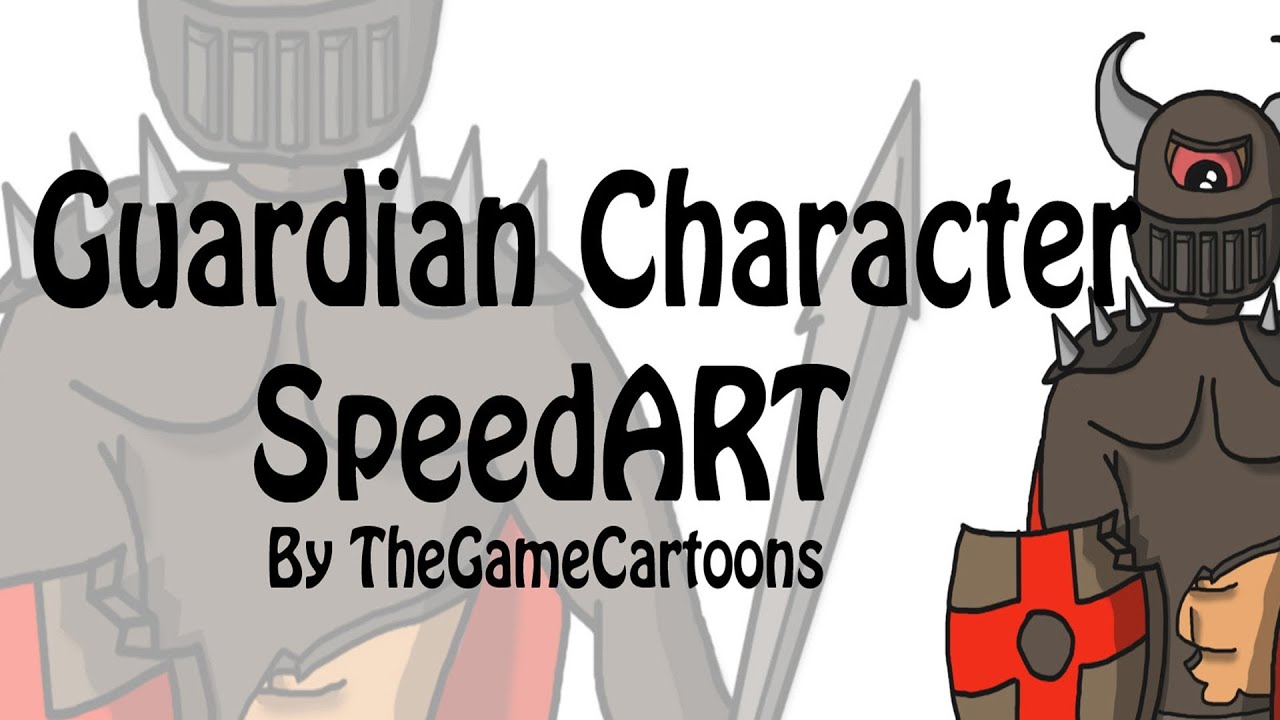 guardian - cartoon character - speed ART - YouTube