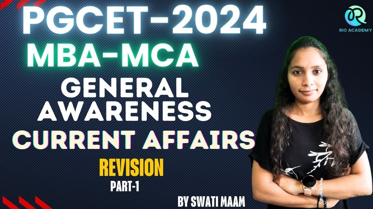 PGCET MBA/MCA -2024 : General Awareness |Current Affairs| Lakshya Booster batch#pgcet2024 # ...