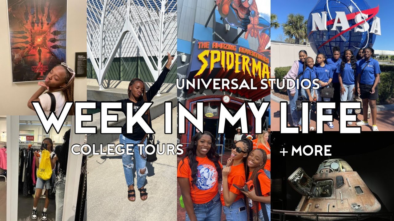 week in my life|| avid trip, universal studios, college tours and more ...
