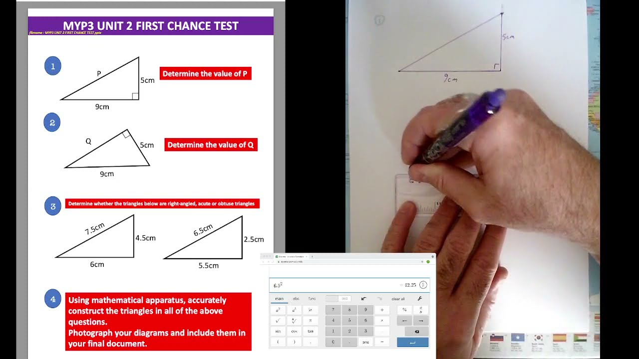 MYP3 Unit 2 First Chance Test - Answers - YouTube