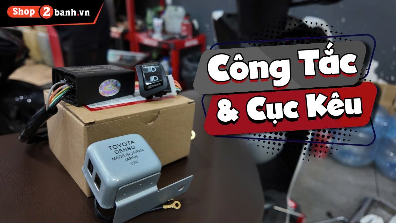 Combo cục kêu ting tong và công tắc đèn Sunfa cho Vision 2025 - YouTube