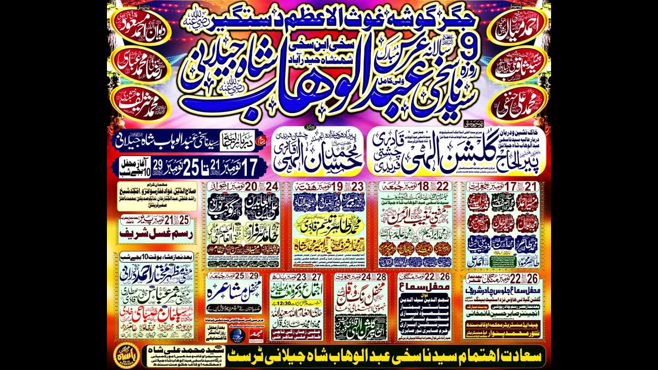 Azeem U Shaan Salana Urs Sakhi Abdul Wahab Shah Jillani At Hydrabad 21 ...