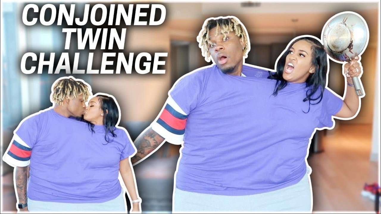 CONJOINED TWIN CHALLENGE!!! **HILARIOUS** - YouTube