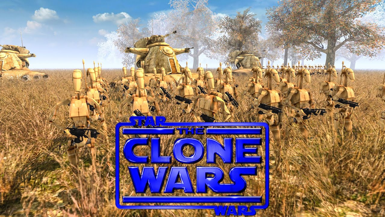 Droid Army Vs. Clone Army - STAR WARS The Clone Wars | Short Cinematic ...