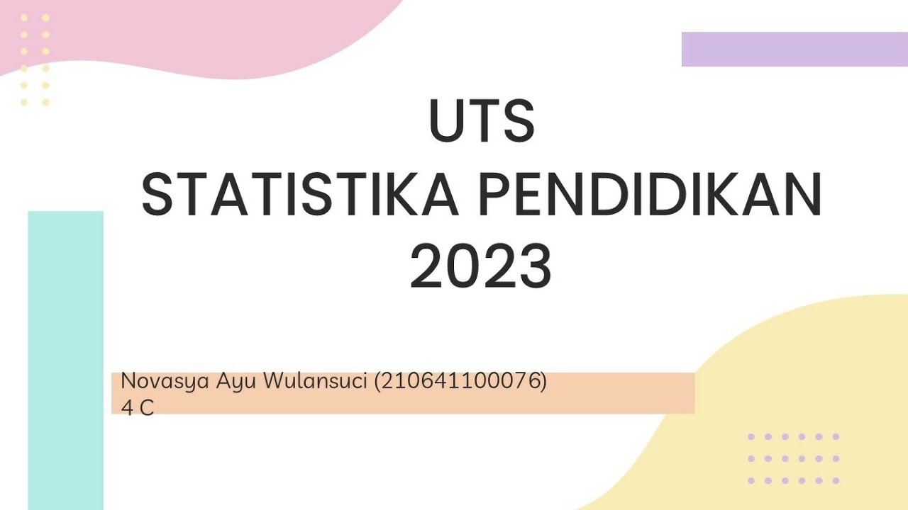 UJI EXCEL DATA INDEPENDENT DAN DEPENDENT - UTS STATISTIKA PENDIDIKAN ...