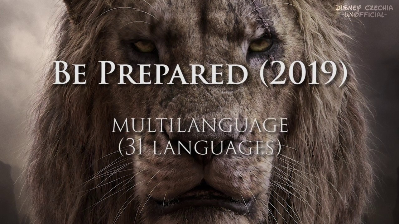 Lion King - Be Prepared (2019) - Multilanguage (31 languages) - YouTube
