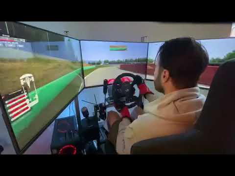 Testing triple screen sim rig setup on Assetto Corsa !!!! - YouTube